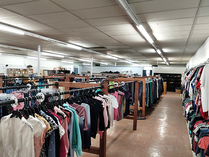 The clothing section is meticulously organized &ndash; a refreshing departure from the chaotic "dig and pray" approach of lesser thrift stores.