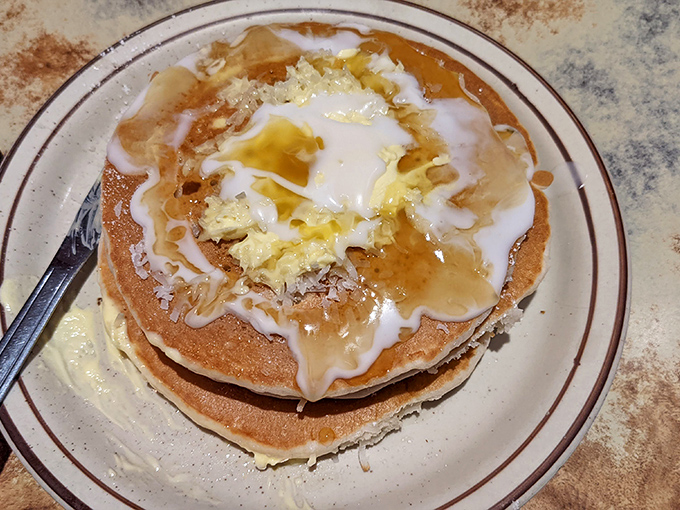 Pancakes drizzled with syrup and melting butter &ndash; the breakfast equivalent of getting a warm hug from your favorite auntie.