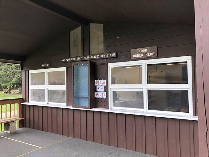 The park's concession stand&mdash;where "fast food" means quickly getting back to nature after grabbing snacks for your adventure.