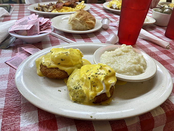 These crab cake benedicts aren't just breakfast, they're an argument that Florida might understand morning meals better than anyone.