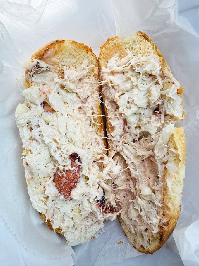 Behold the sandwich that seafood dreams are made of&mdash;pure, sweet crab meat with nothing to hide and everything to celebrate.
