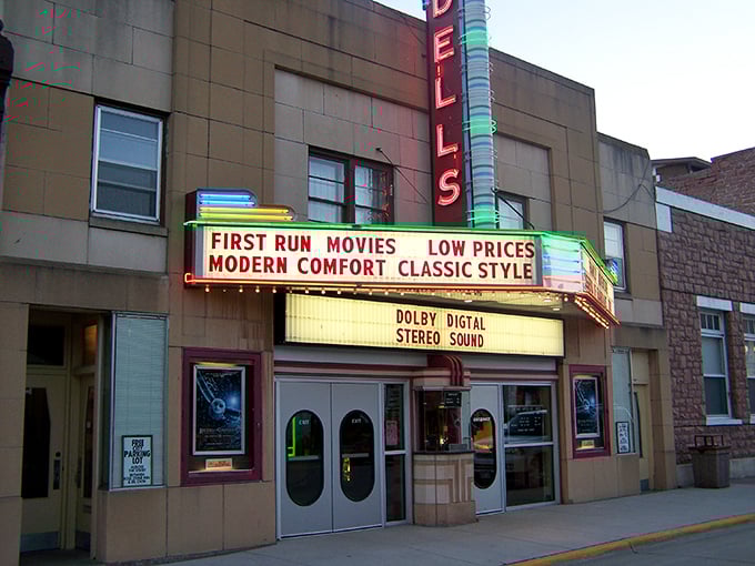 The Dells Theatre isn't just showing first-run movies&mdash;it's preserving a slice of Americana with its vintage marquee and remarkably reasonable ticket prices.