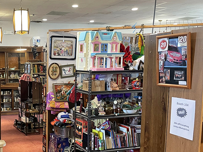 Dollhouses, NASCAR memorabilia, and vintage toys create a perfect storm of nostalgia&mdash;where your childhood and your parents' childhoods collide in delightful disarray.