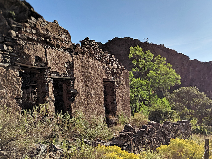 The haunting ruins at Dripping Springs whisper stories of the past, where nature slowly reclaims what was once a 19th-century resort and tuberculosis sanatorium.