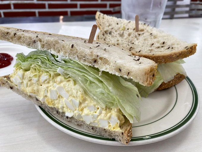 The egg salad sandwich doesn't need Instagram filters&mdash;its simple, honest presentation speaks to a time when food was judged by taste, not likes.