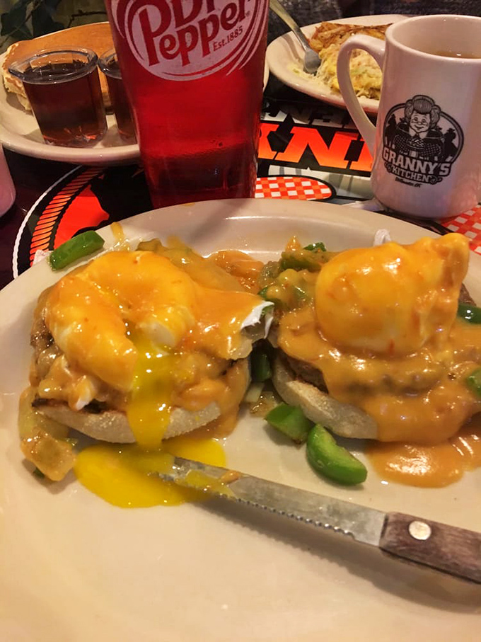 Eggs Benedict that makes you question why you'd ever order anything else. That hollandaise is practically liquid sunshine.