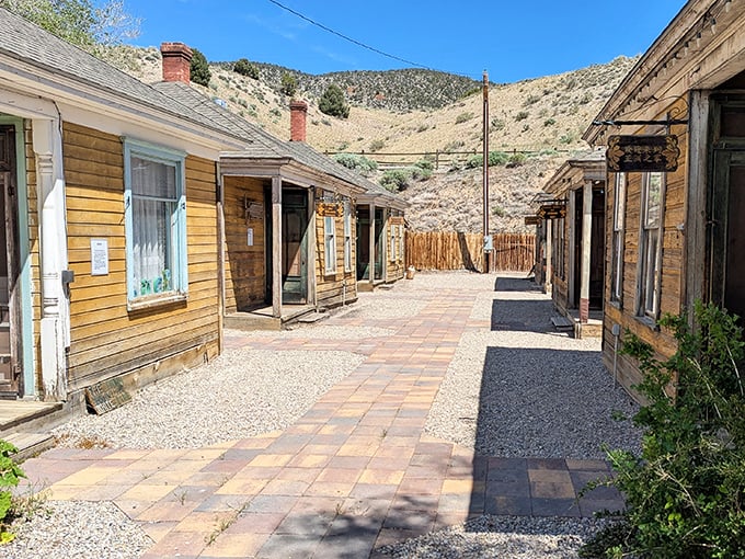 The Renaissance Village's weathered wooden homes stand as a testament to the diverse communities who decided that even the middle of nowhere needed good neighbors.