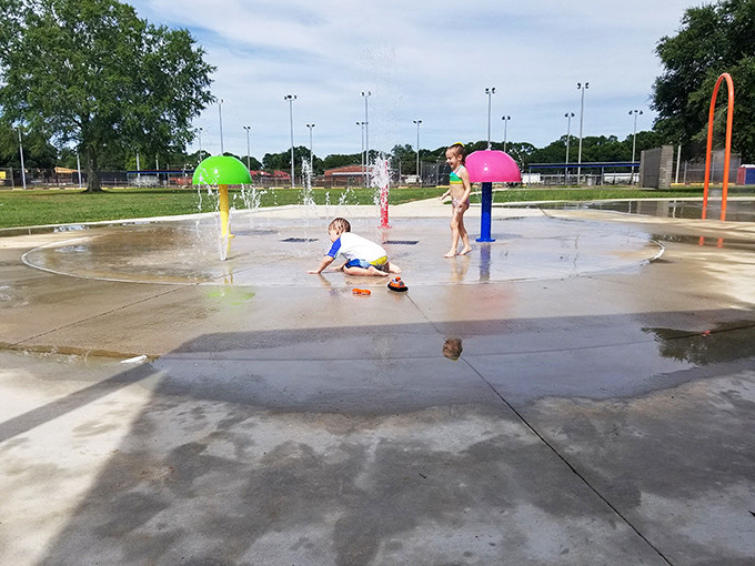 Nothing says "Louisiana summer" quite like kids splashing in Eunice's colorful fountain park, where cooling off becomes an adventure.