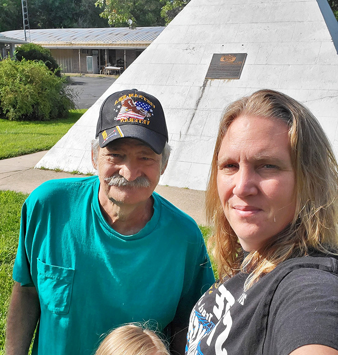 Visitors of all ages can't resist posing with this monument to patience and peculiarity.