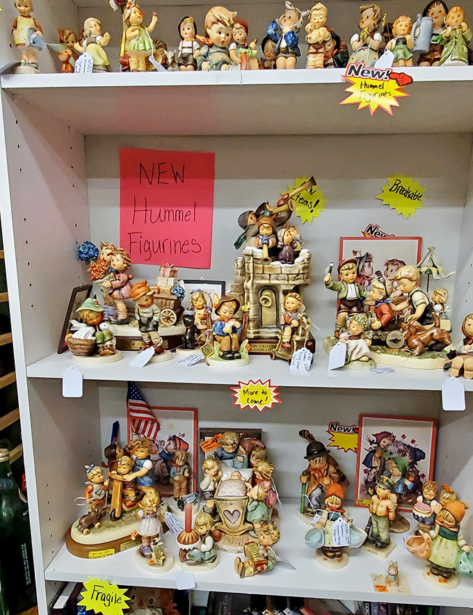 Hummel figurines galore&mdash;those rosy-cheeked children frozen in perpetual innocence that somehow simultaneously charm and slightly unnerve visitors of all ages.