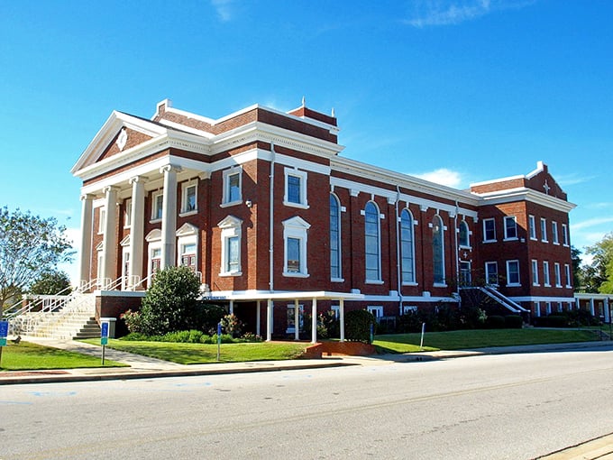 First United Methodist Church represents one of many active congregations where newcomers find community faster than they find the good barbecue.