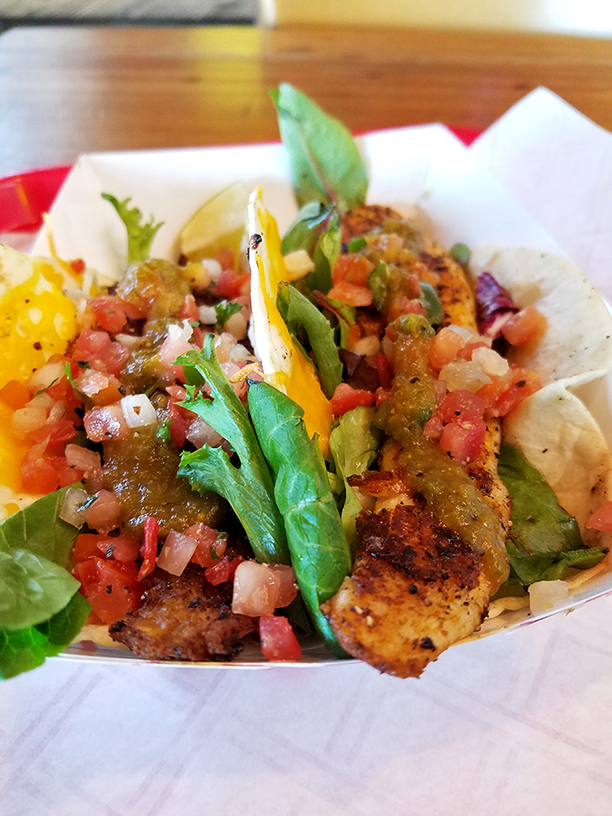 Not your average taco Tuesday offering. Fresh, vibrant, and colorful&mdash;these tacos are what happens when barbecue joint meets farmers market.