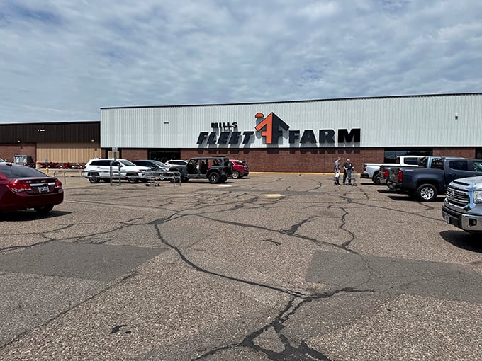 Even errands become adventures at Mills Fleet Farm, where you can buy fishing tackle, flannel shirts, and lawn fertilizer in one glorious trip.