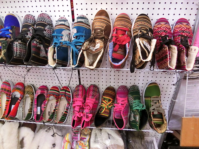 A rainbow of footwear that would make Imelda Marcos weep with joy. Each pair tells a different story&mdash;and at these prices, you'll want to listen. 