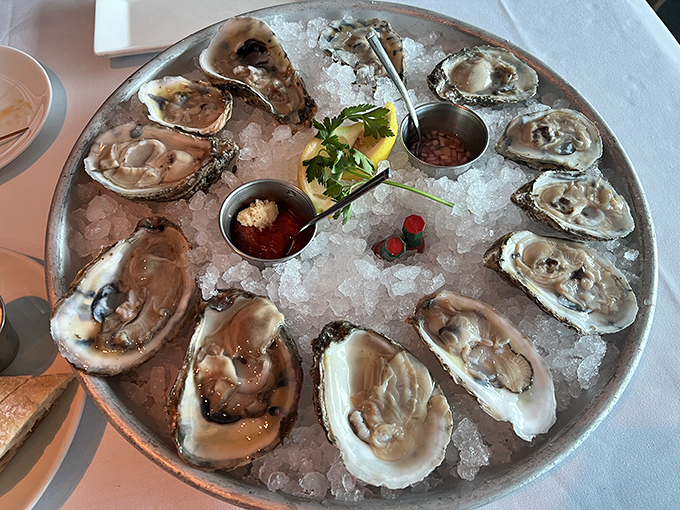 Fresh oysters on ice, gleaming like the lake outside&mdash;this is how you start a meal that matters.