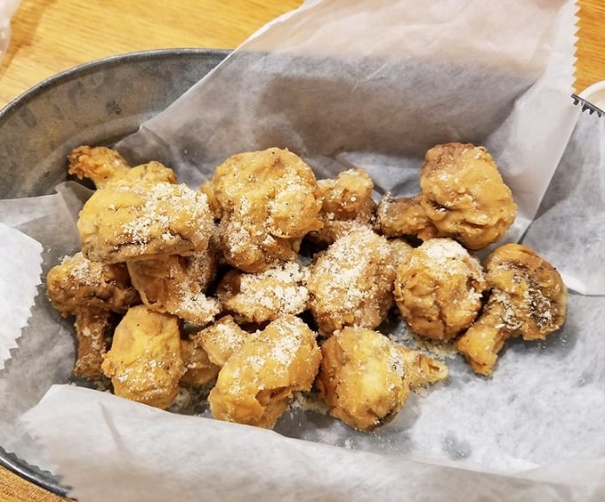 These aren't just mushrooms&mdash;they're little umami bombs wrapped in a crispy jacket. One bite and you'll wonder why vegetables ever bother showing up naked.