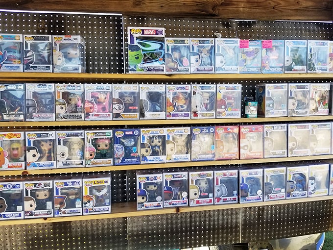 Pop culture paradise! Collectors hunt these vinyl figures like archaeologists discovering tiny plastic treasures of modern mythology.