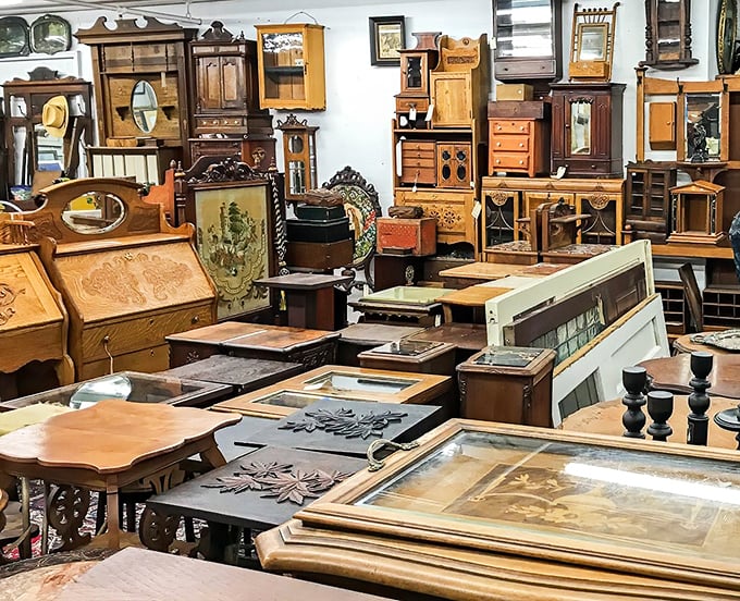 This isn't just furniture&mdash;it's a museum where every piece is for sale and every dresser holds the reflection of Alaska's past.