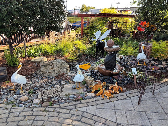 This whimsical garden sculpture area proves that Minnesotans cultivate creativity alongside their legendary sweet corn and berries.
