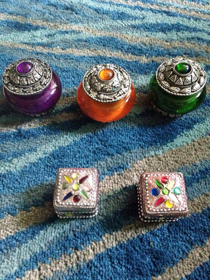 Tiny treasures with big personality&mdash;these ornate containers once held precious things on someone's vanity and now wait to do the same for you.