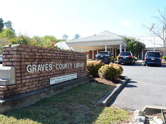 The Graves County Library&mdash;where locals have been finding both bestsellers and gossip since before Amazon knew what a book was.