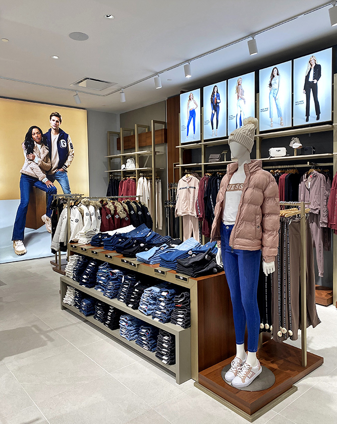 Guess store displays that make you wonder if your closet has been living up to its full potential. Spoiler alert: it hasn't.