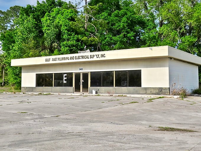 This unassuming building might not win architectural awards, but in small towns like Perry, practical businesses are the backbone of community self-sufficiency.