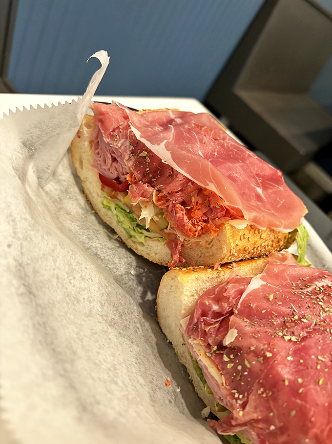 The Italian hoagie—where thinly sliced meats and provolone create the kind of sandwich that makes you contemplate moving to Pennsylvania.