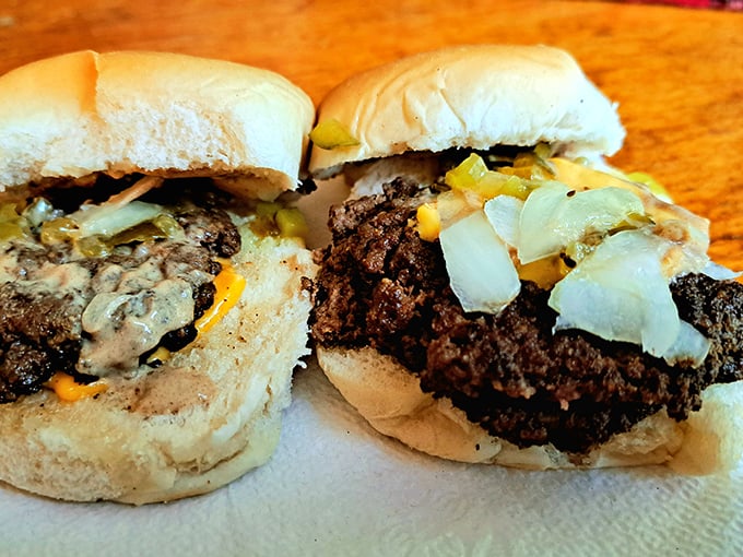 Perfectly proportioned sliders with that signature char. In the burger world, sometimes the smallest players pack the mightiest punch.
