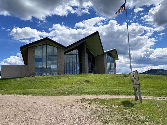 The High Plains Western Heritage Center stands proudly against South Dakota's big sky, preserving stories taller than the hills.