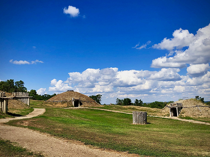 These earth lodges at the historic site tell stories of the land's first inhabitants &ndash; history you can actually walk through.