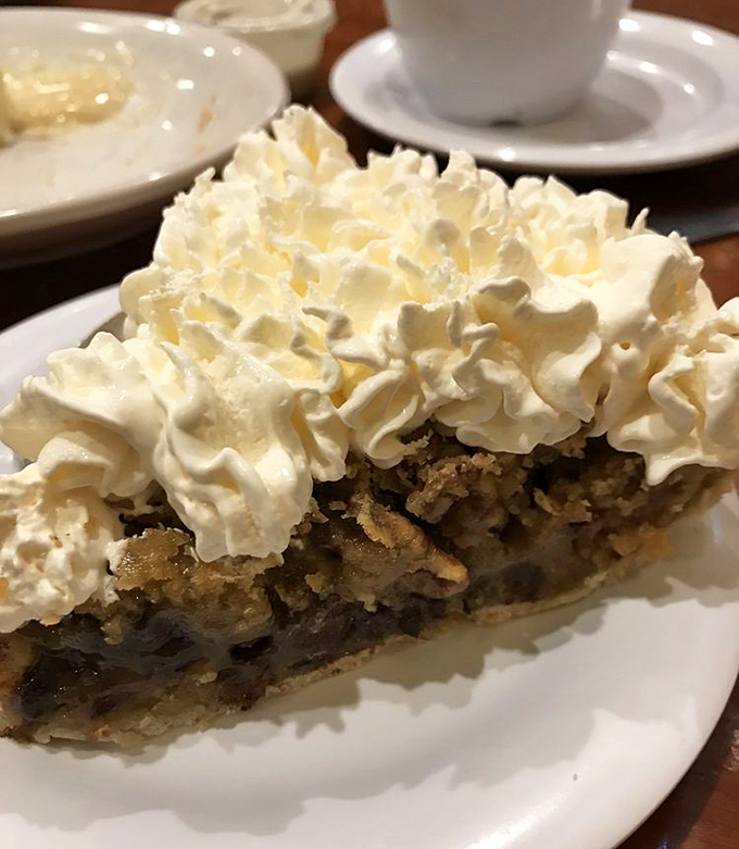 Homemade pie topped with clouds of whipped cream proves that some traditions deserve to live forever on our plates.