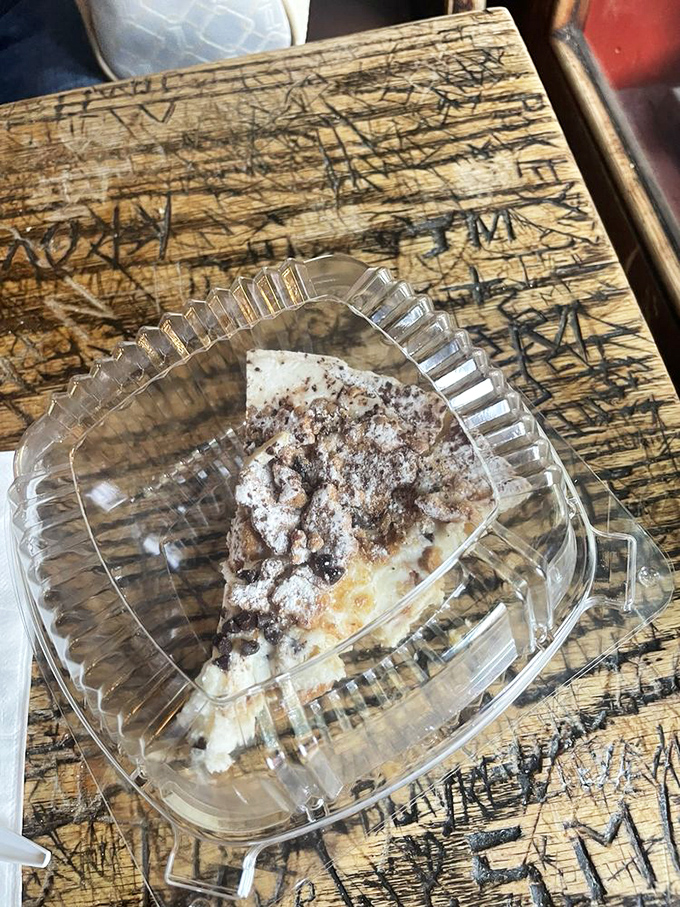 A slice of homemade pie that would make your grandmother both proud and suspicious you've been sneaking peeks at her secret recipe.