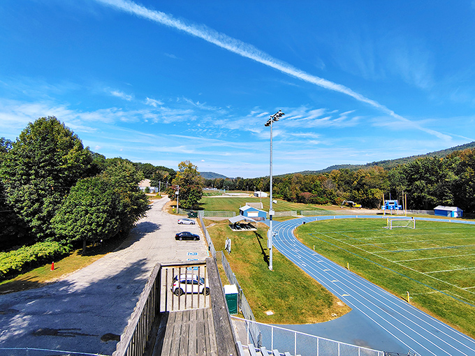 Hosmer Field's blue track encircles more than just a playing field &ndash; it's where community happens, where Friday night lights illuminate small-town dreams.