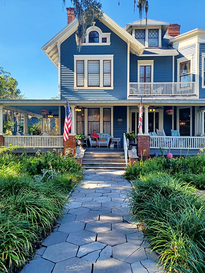 The Hoyt House Bed & Breakfast's wraparound porch practically begs you to sit a spell with a glass of sweet tea.
