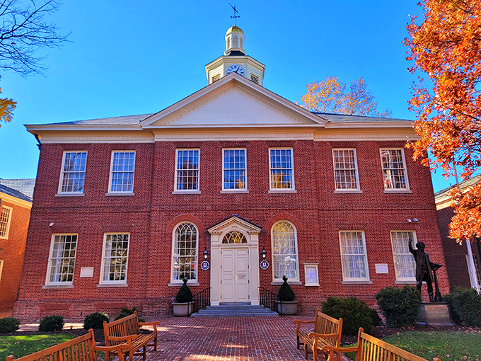 The historic courthouse stands as Easton's architectural crown jewel. If these bricks could talk, they'd probably need their own Netflix series.