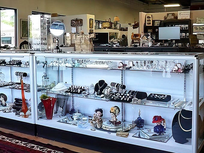 Jewelry displays that sparkle with possibilities &ndash; each piece once adorned someone's special occasion before waiting here for yours.