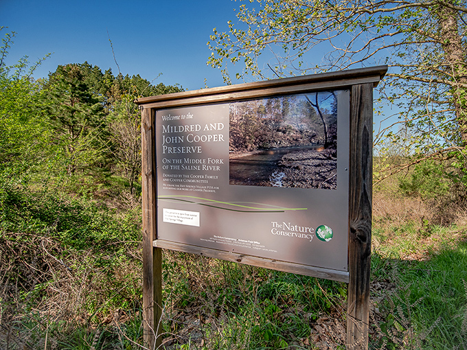 Nature trails at the Cooper Preserve offer peaceful wandering through Ouachita forests, where the only rush hour involves squirrels.