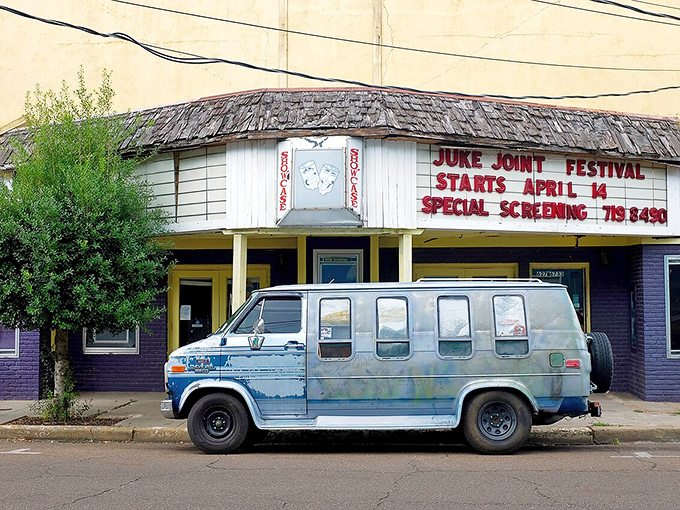 The Juke Joint Festival marquee promises the kind of authentic musical experience that makes smartphone videos feel utterly pointless. Be there or regret it.