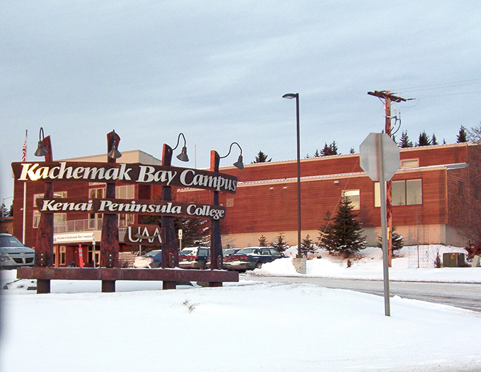 Knowledge meets wilderness at Kachemak Bay Campus, where students might spot a bald eagle on their way to class.