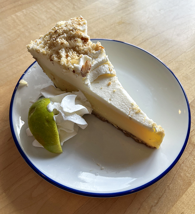 Key lime pie that strikes the perfect balance between tart and sweet. That graham cracker crust deserves its own fan club&mdash;crisp, buttery, and utterly irresistible.