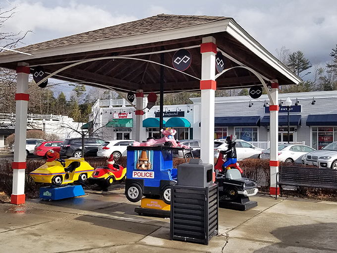 Kid-friendly rides offer a moment of respite for shopping-weary parents. "One more store" negotiations suddenly become much easier.