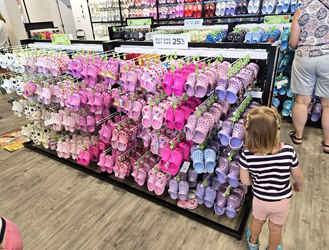 A rainbow explosion of kids' clogs that proves even the smallest shoppers deserve stylish options&mdash;comfort and whimsy in perfect, tiny-footed harmony.