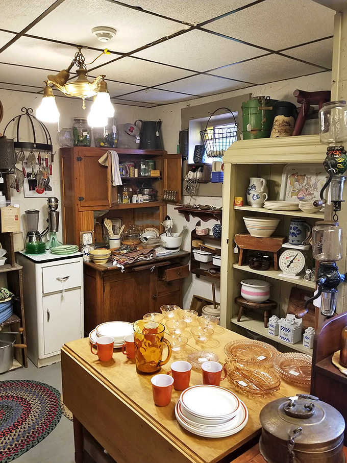 Kitchen treasures stacked floor to ceiling&mdash;your grandmother would lose her mind in here, and so will you.
