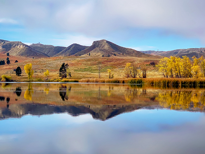 Autumn reflections double your scenic value &ndash; Mother Nature showing off her best work in stereo.