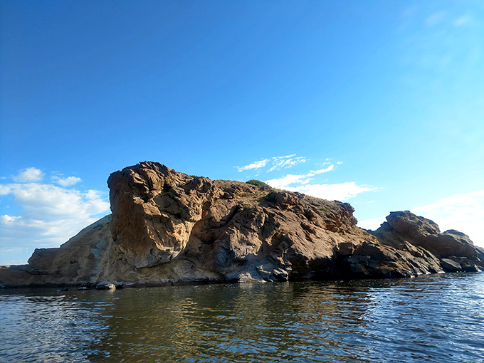 Islands of stone rise from Seminoe's waters like nature's own sculpture garden. No admission fee, just the best seats in the house.