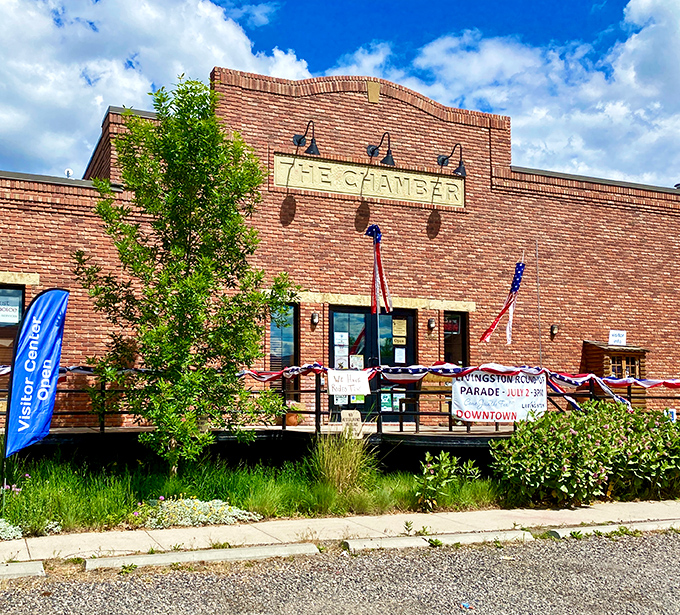 The Chamber of Commerce building isn't just brick and mortar&mdash;it's Livingston's welcome mat, complete with patriotic flair and community spirit.