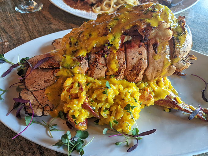 A masterpiece of meat atop saffron risotto. When your entr&eacute;e looks like it belongs in the Cleveland Museum of Art, you know you're in for something special.