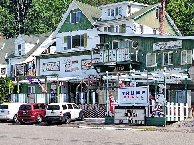 Luigi's colorful exterior might raise eyebrows, but locals know this eclectic spot delivers the kind of authentic experience chain restaurants can only dream about.