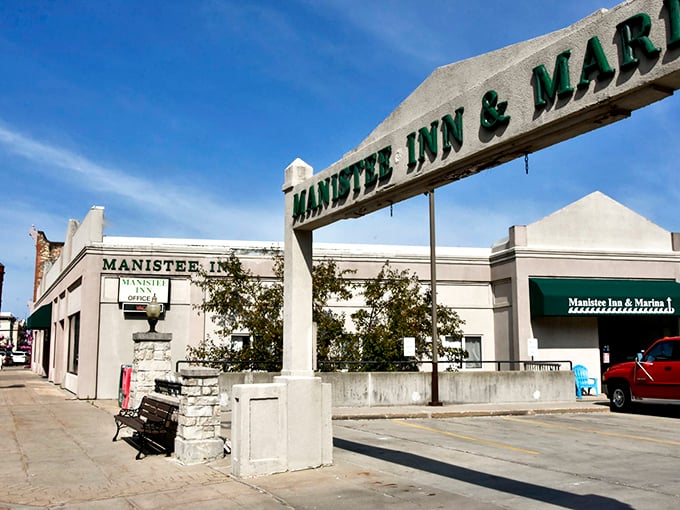 The Manistee Inn & Marina welcomes water travelers and landlubbers alike, proving you don't need to be Hemingway to appreciate a good harbor.